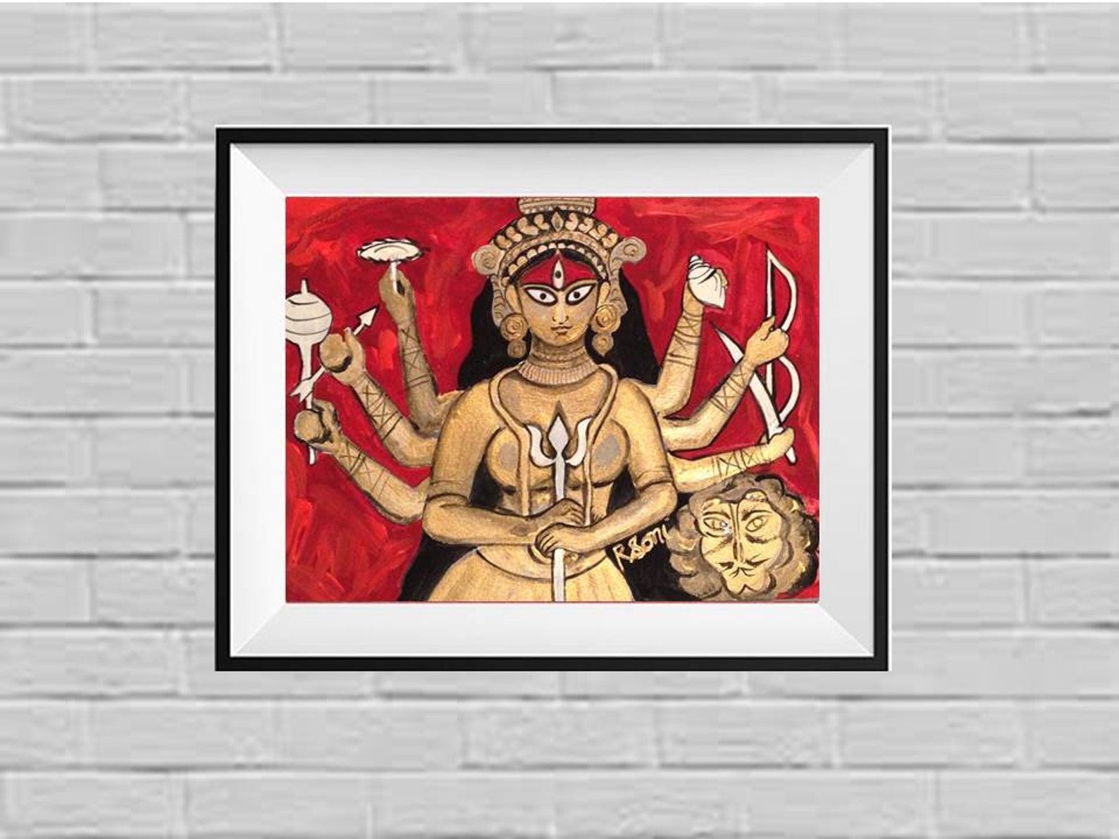 Goddess Durga Shakti Devi Maa Hindu God Mythology Printable Digital ...