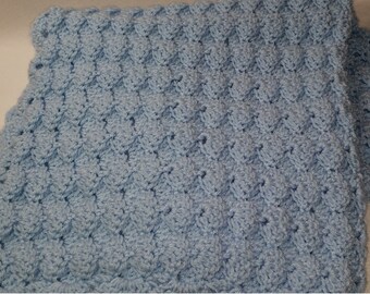 Crochet Puff Stitch Baby Blanket - Etsy