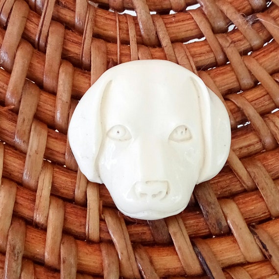 Carved Beagle Dog Animal Bali Artbuffalo Bone | Etsy