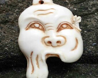 Antique Bone Mask - Etsy