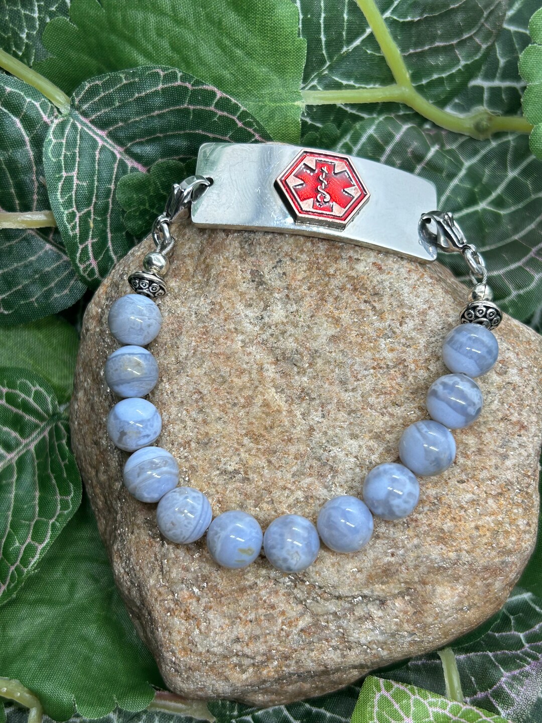 Medical ID Bracelet, Medical Alert for Women, Beaded Medical Alert ...