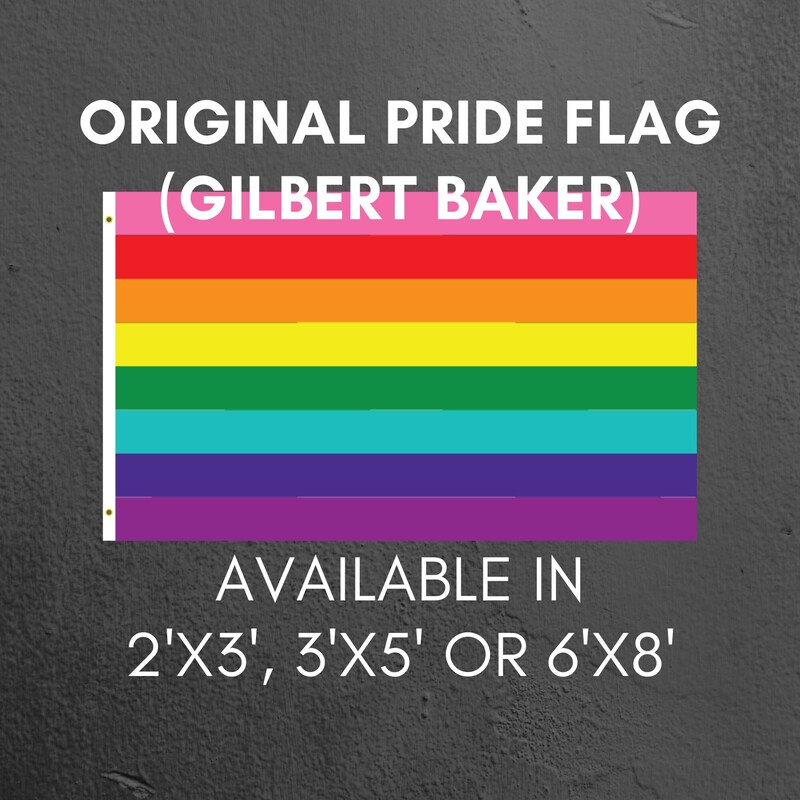 Gilbert Baker Pride Flag - Etsy