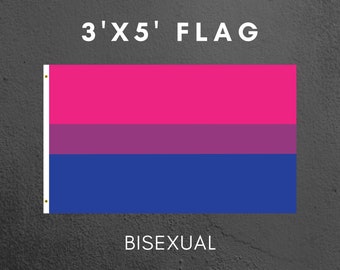 Bisexual Pride Flag 3x5 Feet - Etsy