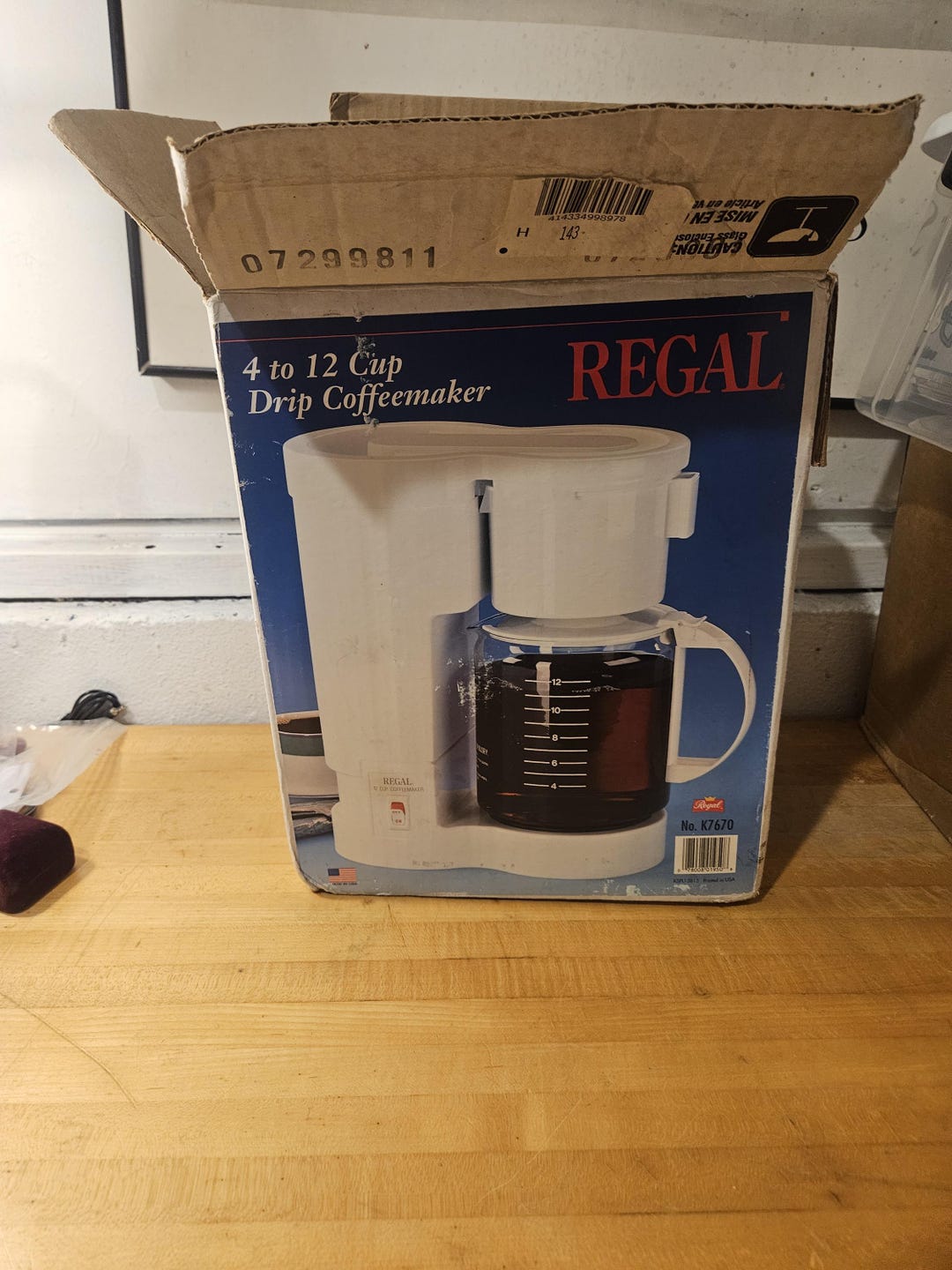 Regal K670 4-12 Cup Drip Coffeemaker Tested&works White Vintage Made in ...