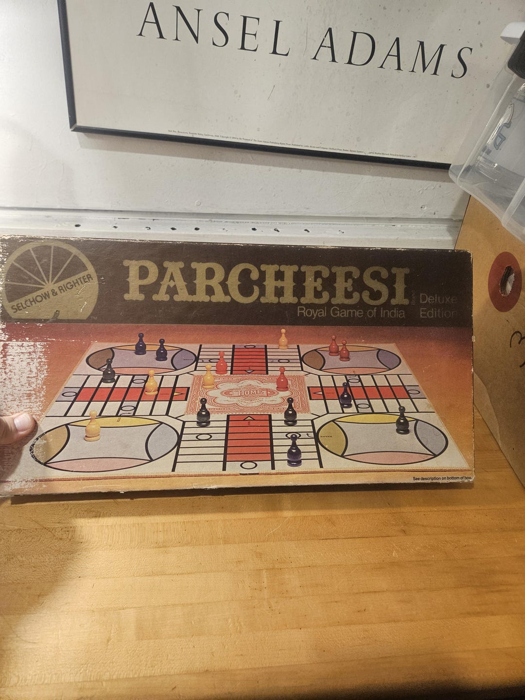 PARCHEESI Deluxe Edition 1982 Selchow&righter Royal Game of India 100 ...