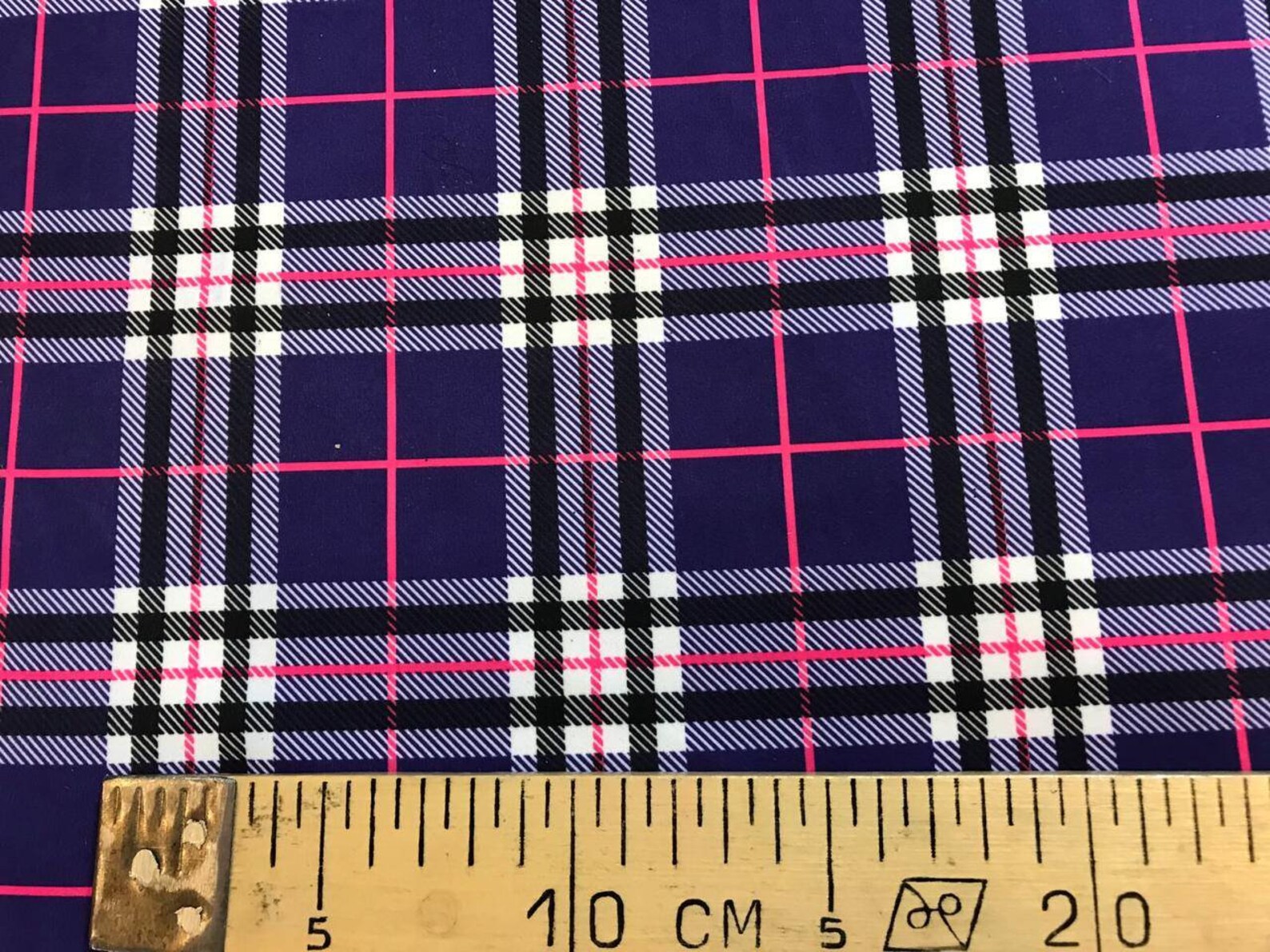 Plaid fabric/plaid purple fabric/purple plaid fabric/plaid | Etsy