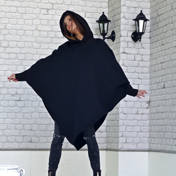 Hooded Poncho - Etsy