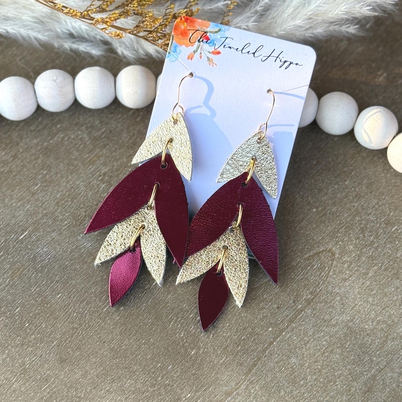 Falling Gold Earrings - Etsy