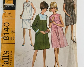 1965 Dress Pattern | Etsy