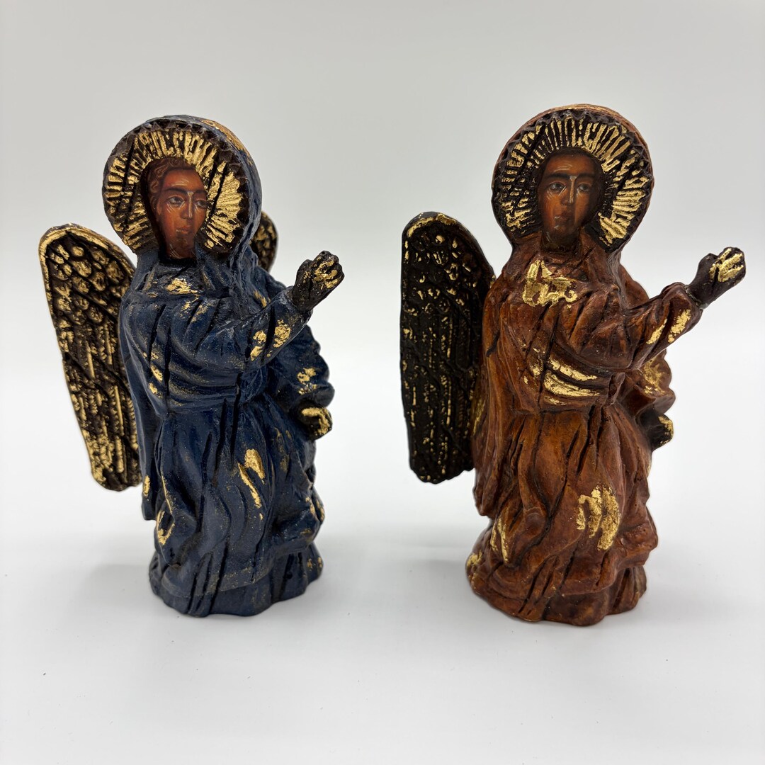 Christmas Full Body Icon Angel / Dk Blue or Rusty Brown Robe / Male ...