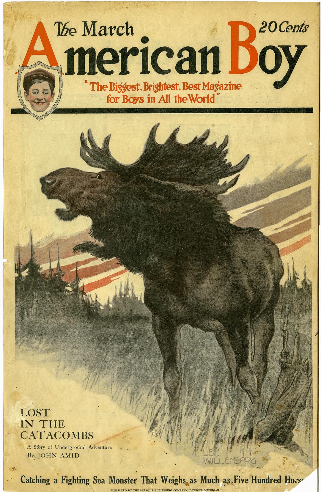 American Boy Magazine Cover- Moose - Etsy