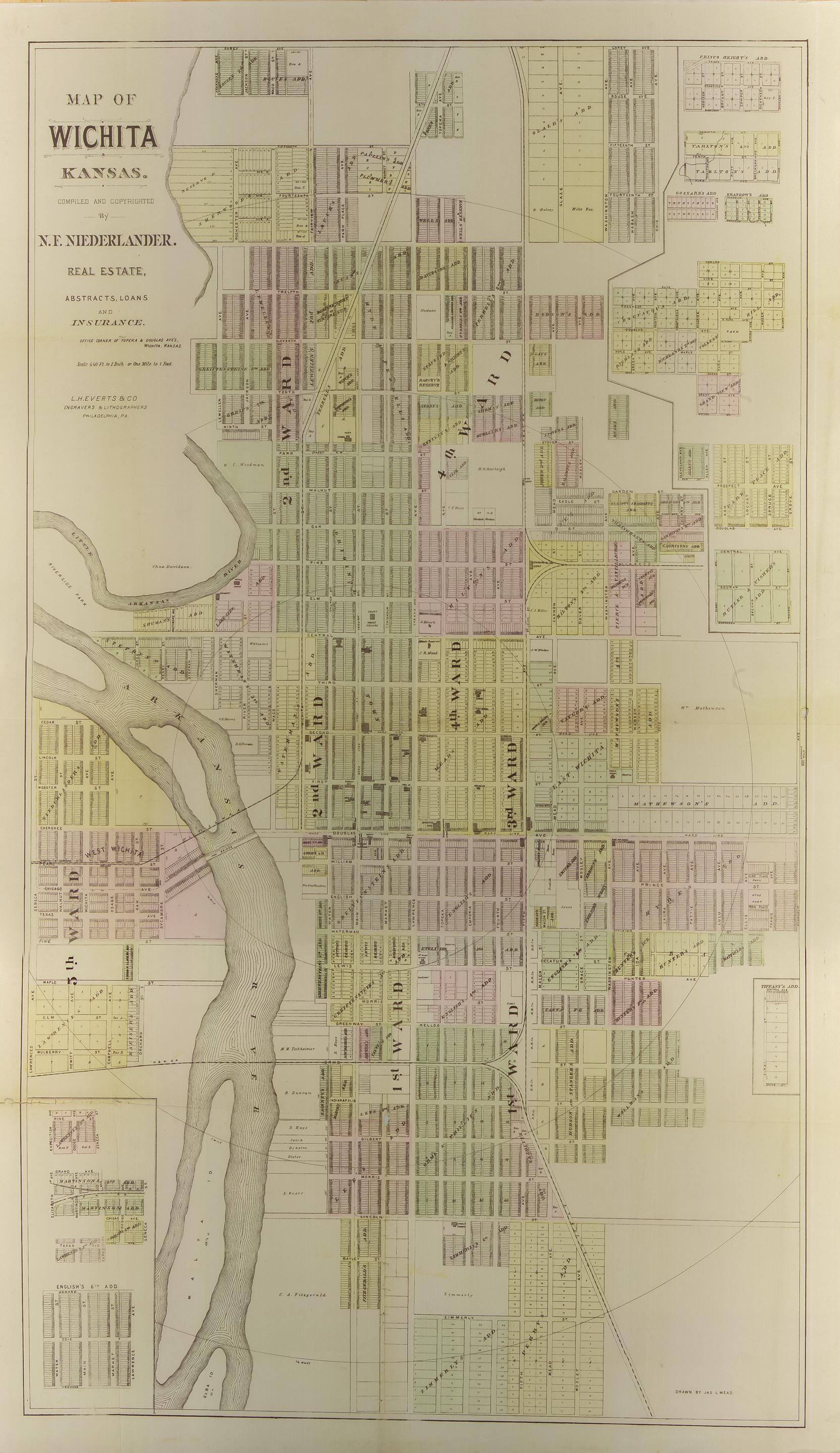 Mapa Imprimible De Wichita-ks Wichita Kansas Map Hi Res Stock