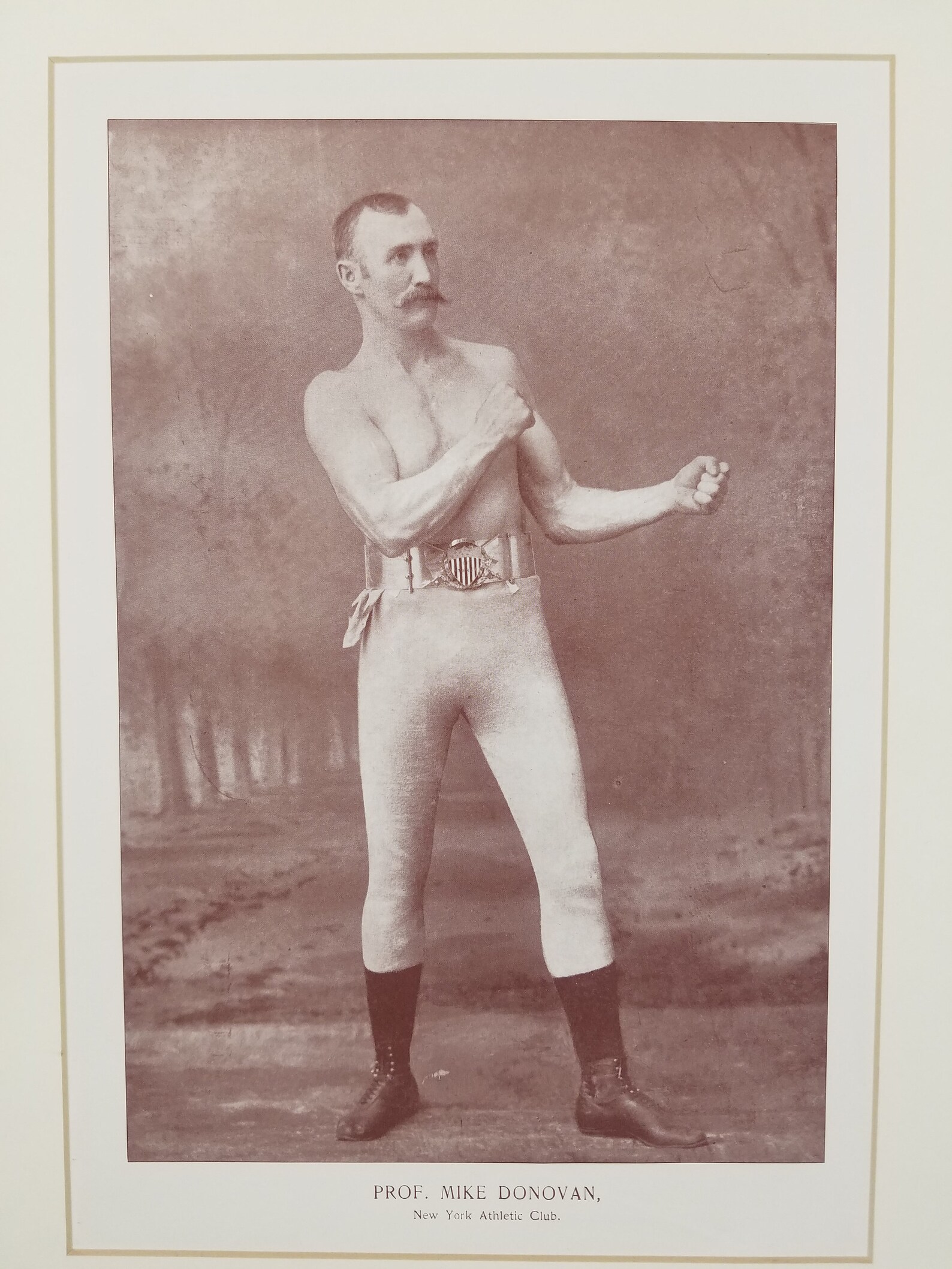 Boxing Print - Prof. Mike Donovan, New York Athletic Club ...