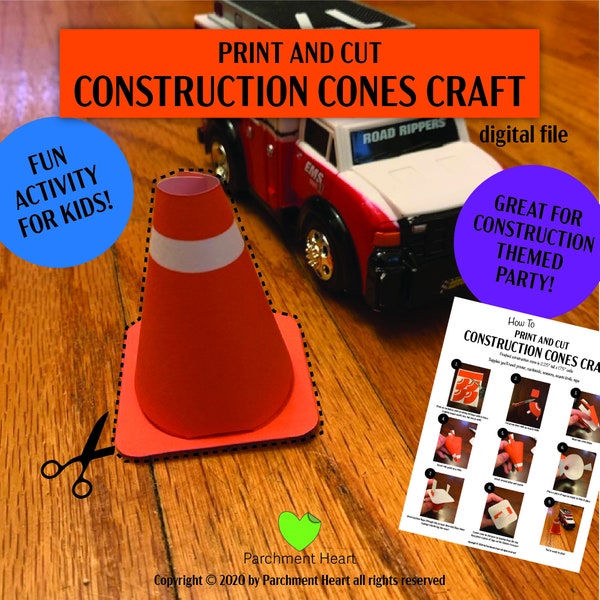 Mini Construction Cones - Etsy