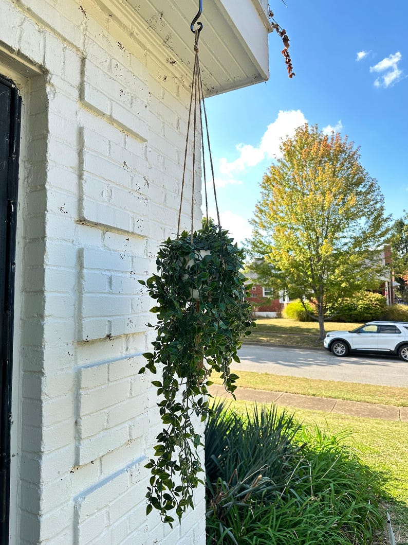 Evelyn Faux Hanging Ivy Plant – Cascading Artificial Greenery for ...