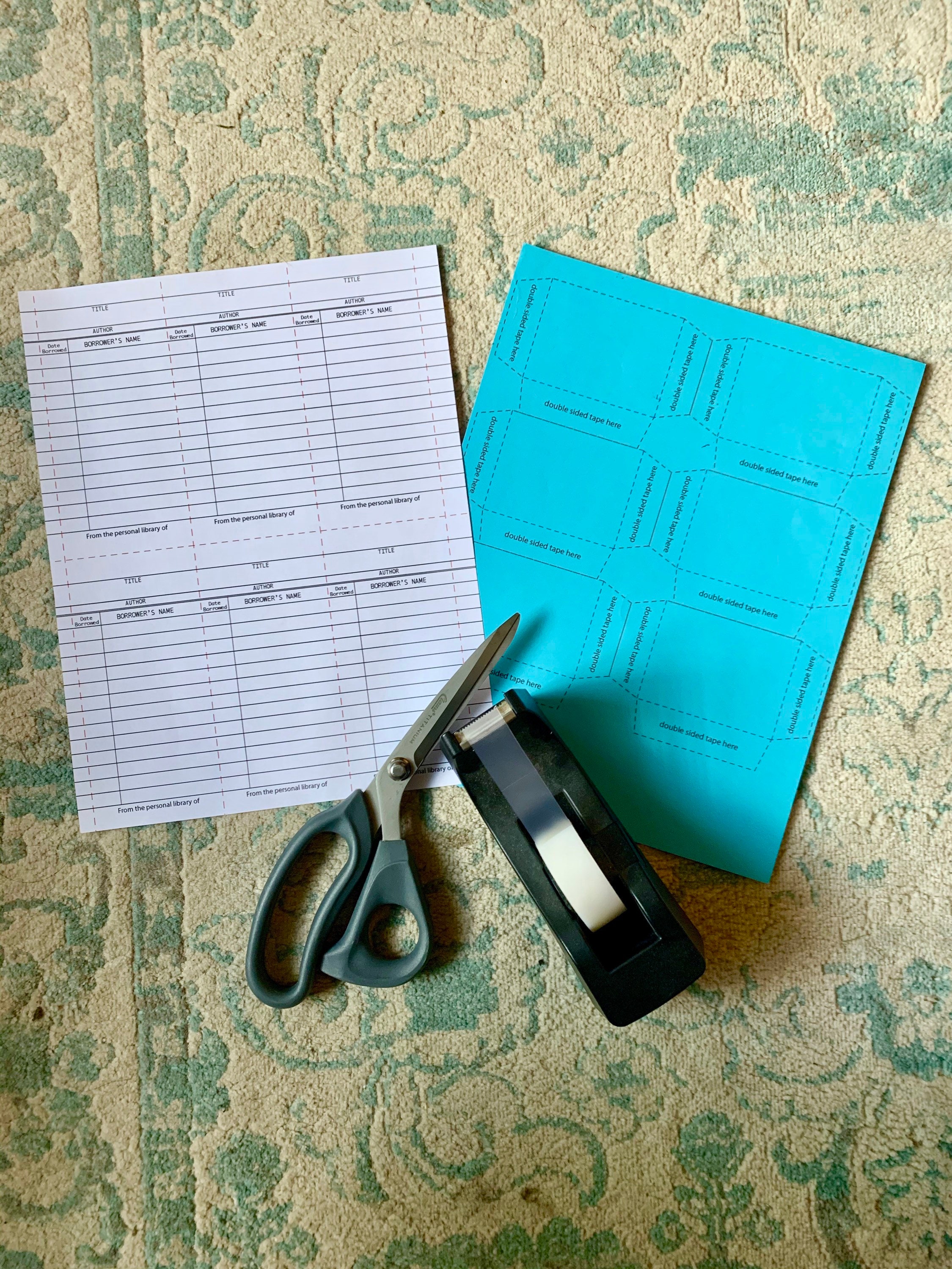 Print and Cut Your Own Library Card Kit - Etsy