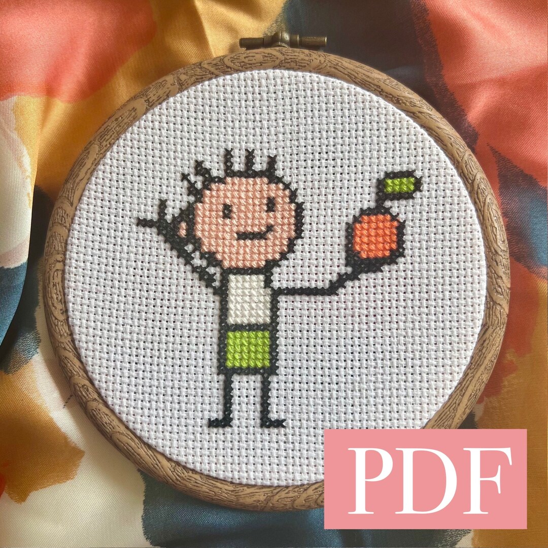 The Sims 4 Cottage Living Cross Stitch Stick Figures Pattern Digital ...