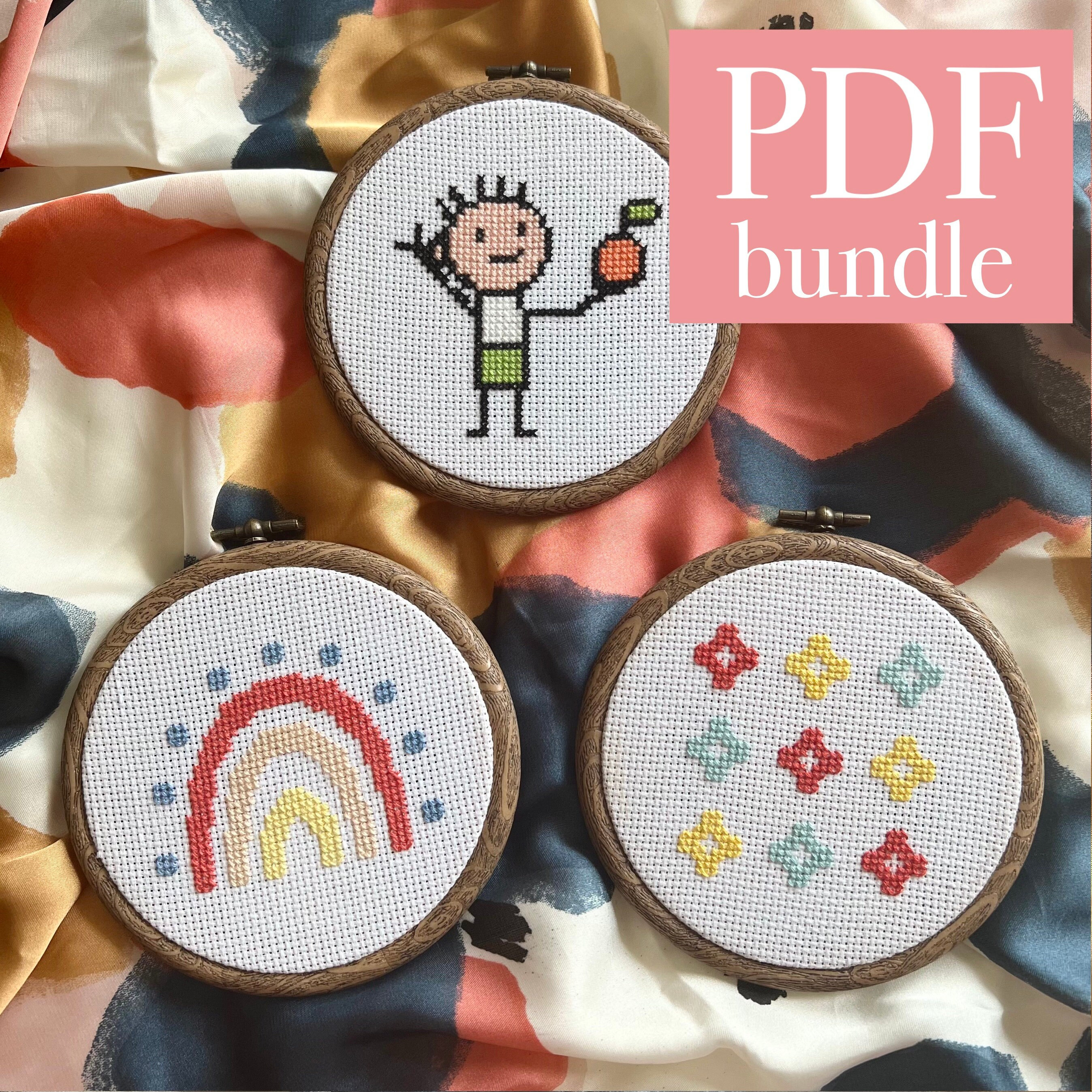 3 IN 1 the Sims 4 Cottage Living Simple Cross Stitch Patterns Digital ...