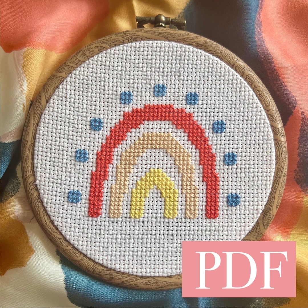 The Sims 4 Cottage Living Cross Stitch Rainbow Pattern Digital PDF ...