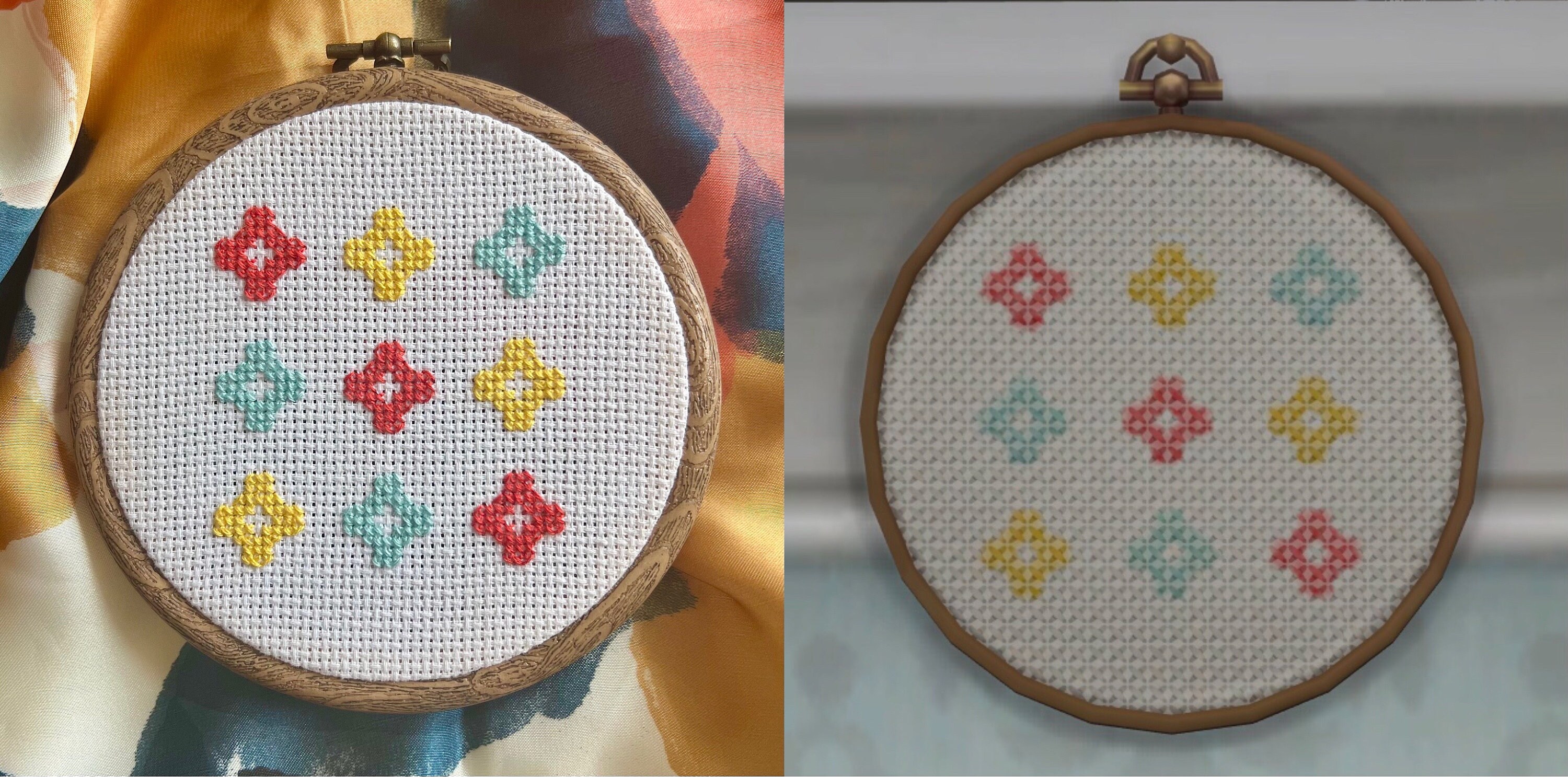 3 IN 1 the Sims 4 Cottage Living Simple Cross Stitch Patterns Digital ...