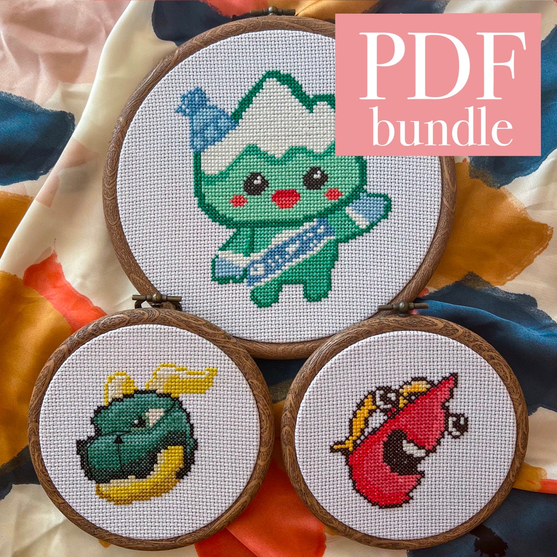 3 IN 1 the Sims 4 Cottage Living Mascot Cross Stitch Patterns Digital ...