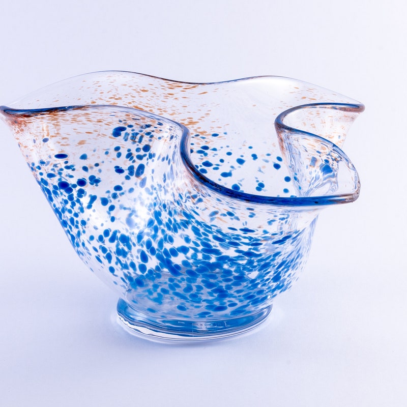 Clear Wavy Glass Bowl - Etsy