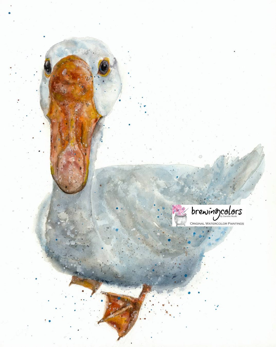 GOOSE ART PRINT Watercolor Goose Goose Painting Goose | Etsy