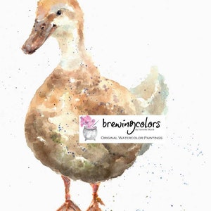 DUCK ART PRINT runner duck wall art duck decor duck | Etsy