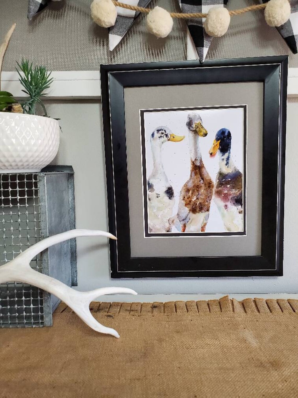 DUCK ART PRINT Runner Duck Wall Art Duck Decor Duck - Etsy