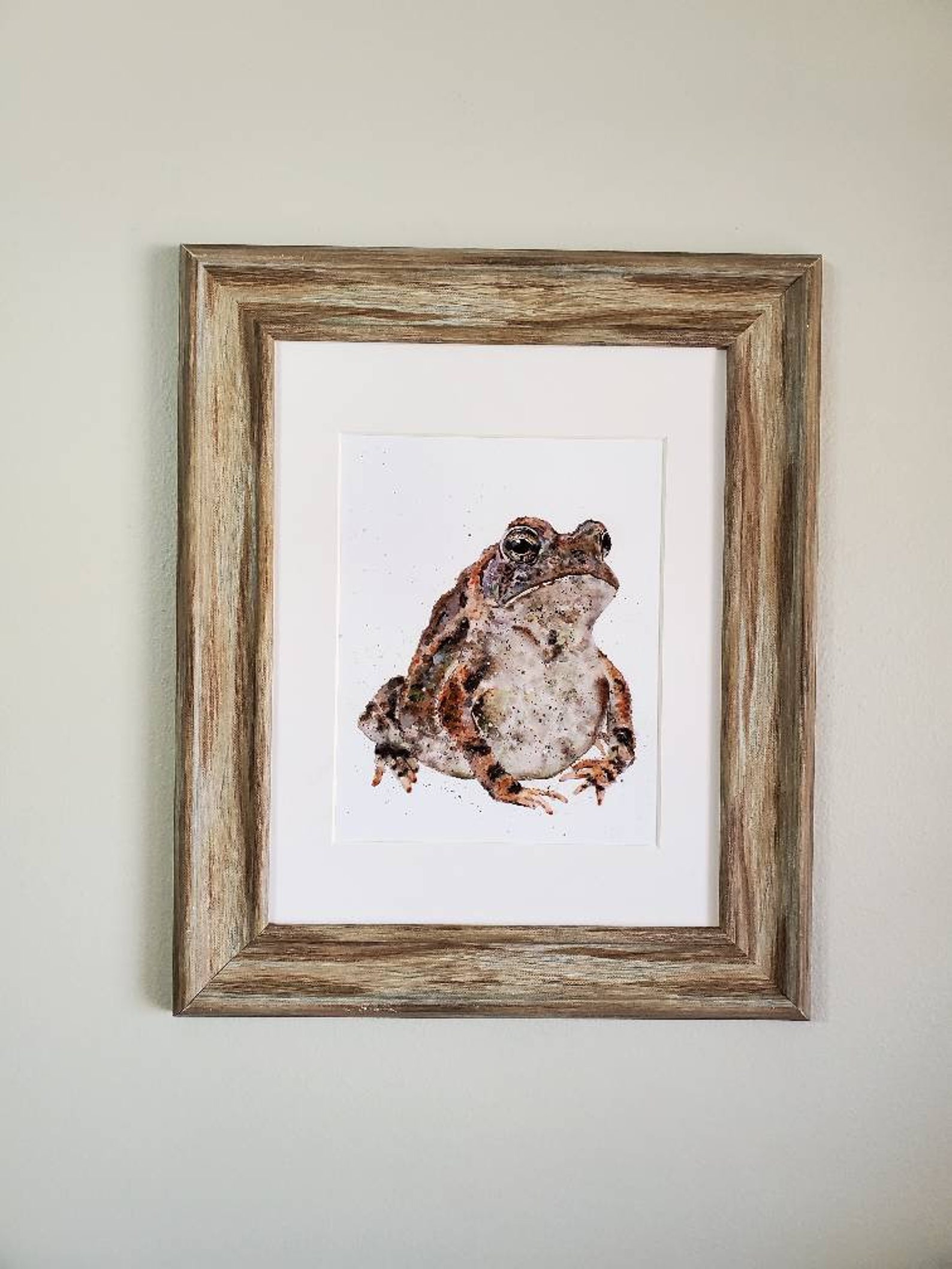 TOAD ART PRINT Toad Painting Watercolor Toad Wall Art - Etsy
