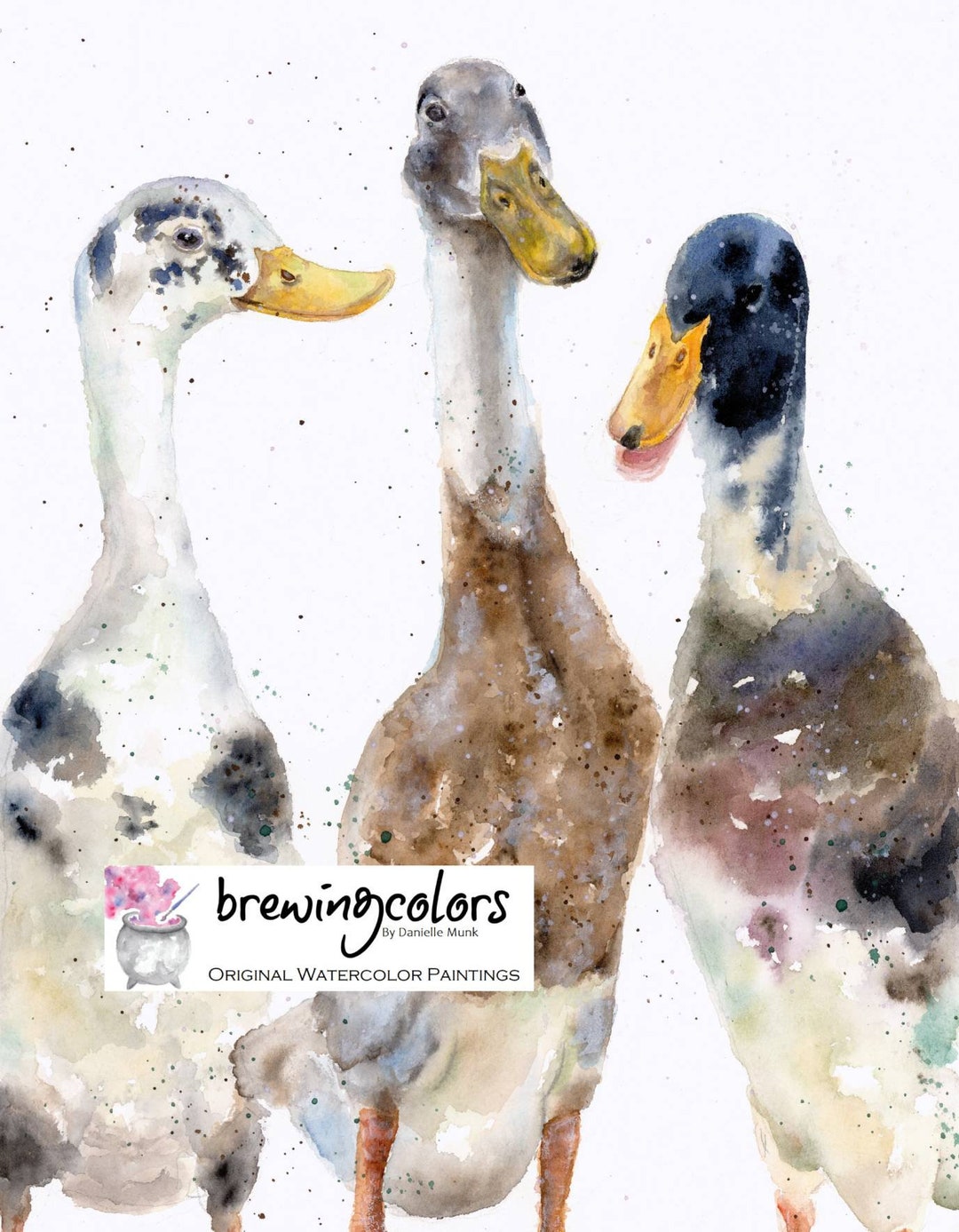 DUCK ART PRINT - Runner Duck Wall Art, Duck Decor, Duck Nursery ...