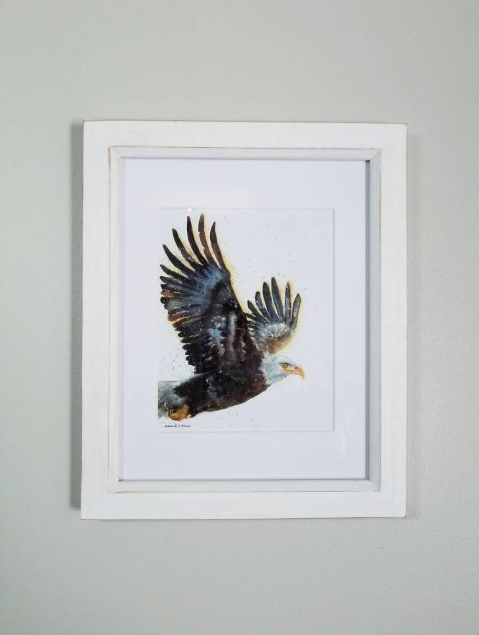 FLYING EAGLE PRINT Watercolor Eagle Print Flying Eagle - Etsy