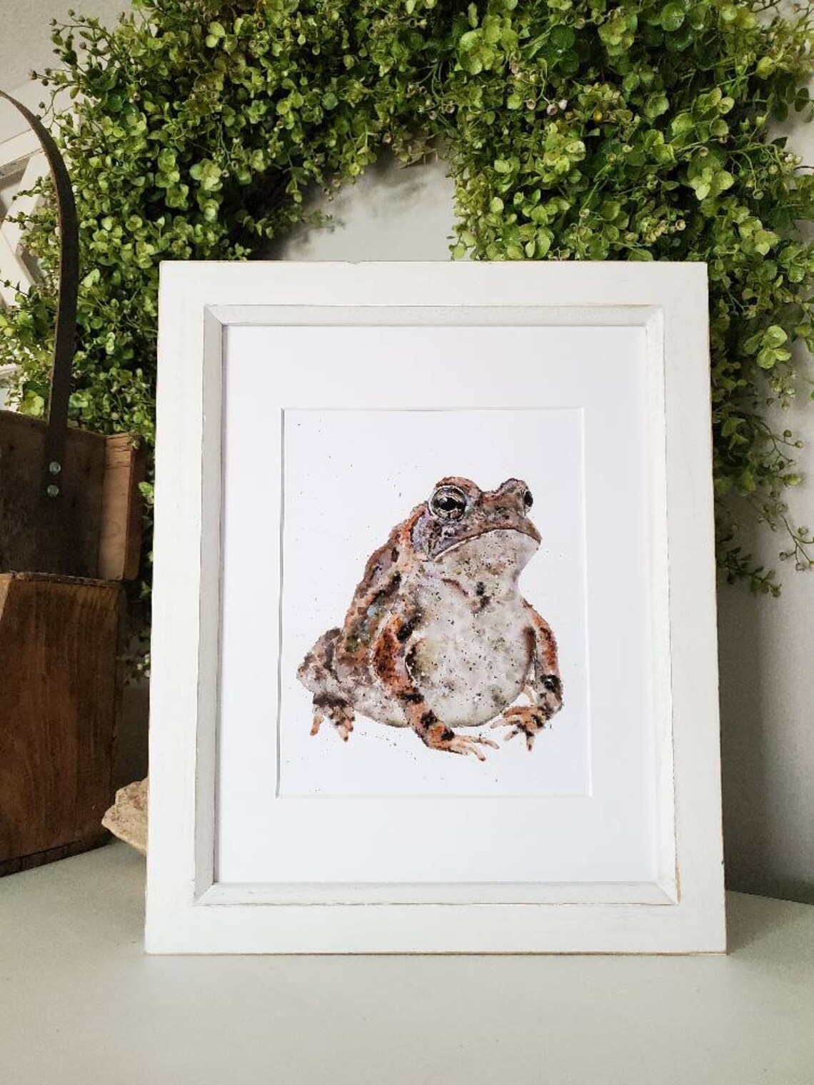 TOAD ART PRINT Toad Painting Watercolor Toad Wall Art - Etsy