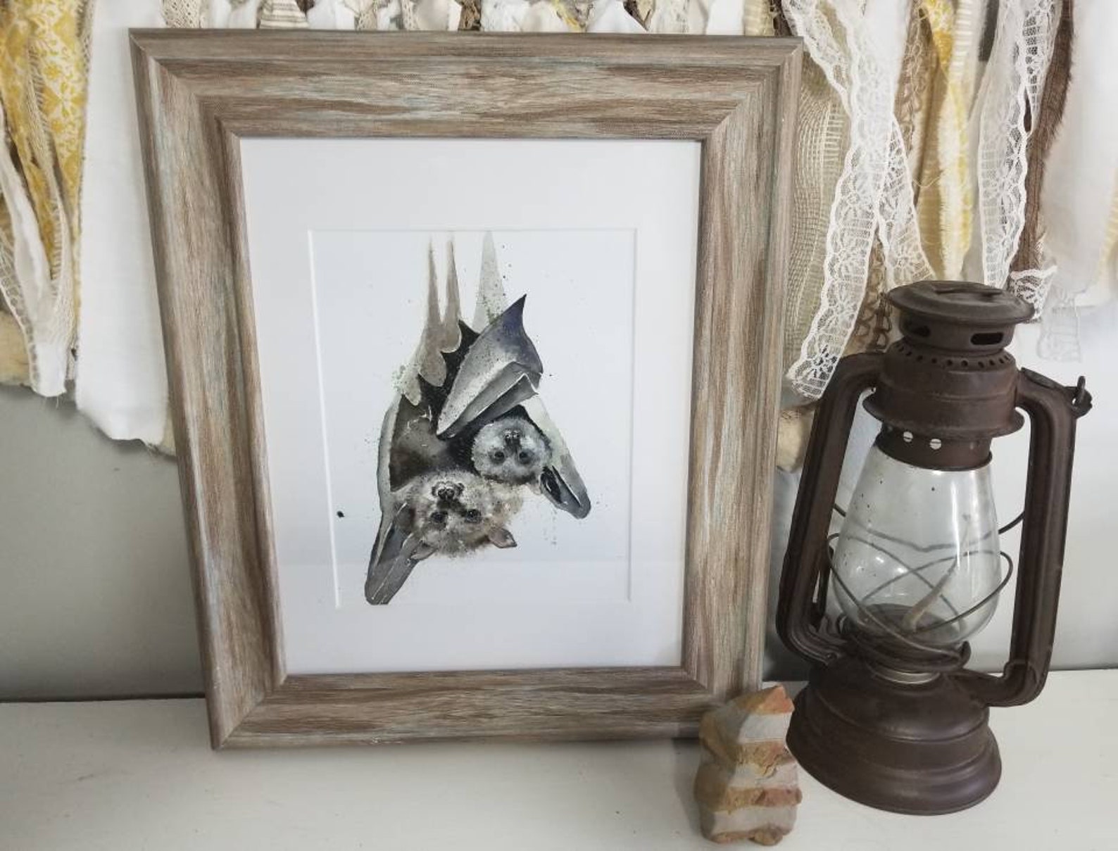 BAT WATERCOLOR PRINT Watercolor Bat Art Bat Print Bat - Etsy