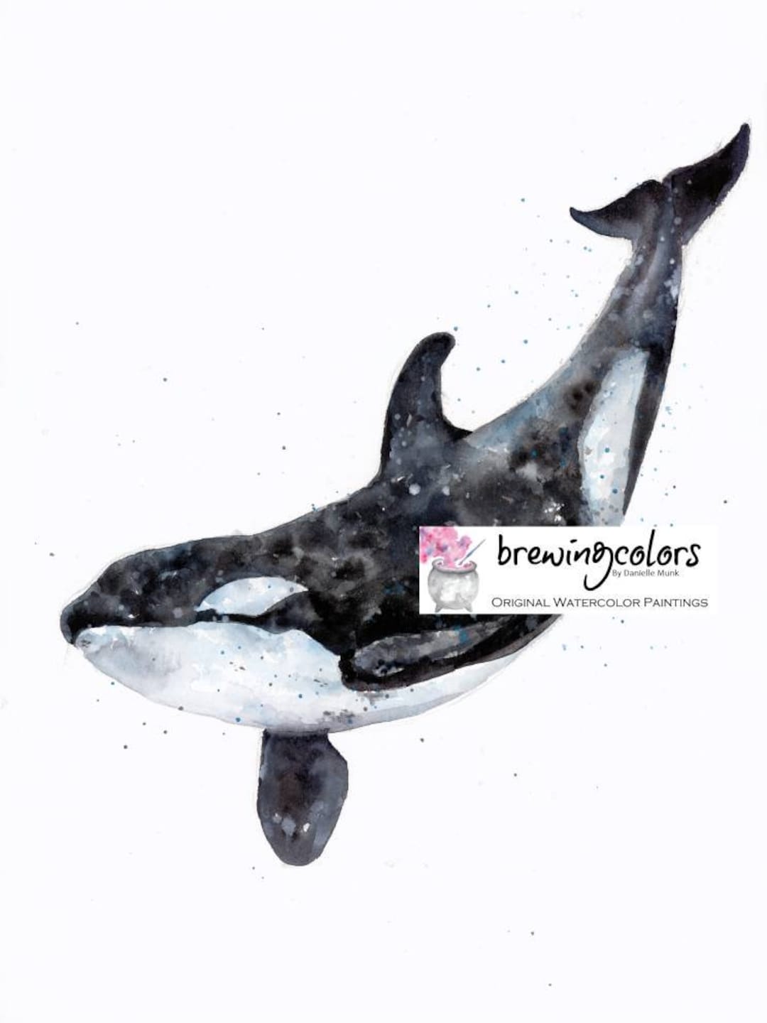 KILLER WHALE PRINT - Orca Print, Whale Decor, Ocean Art, Whale Nursery ...