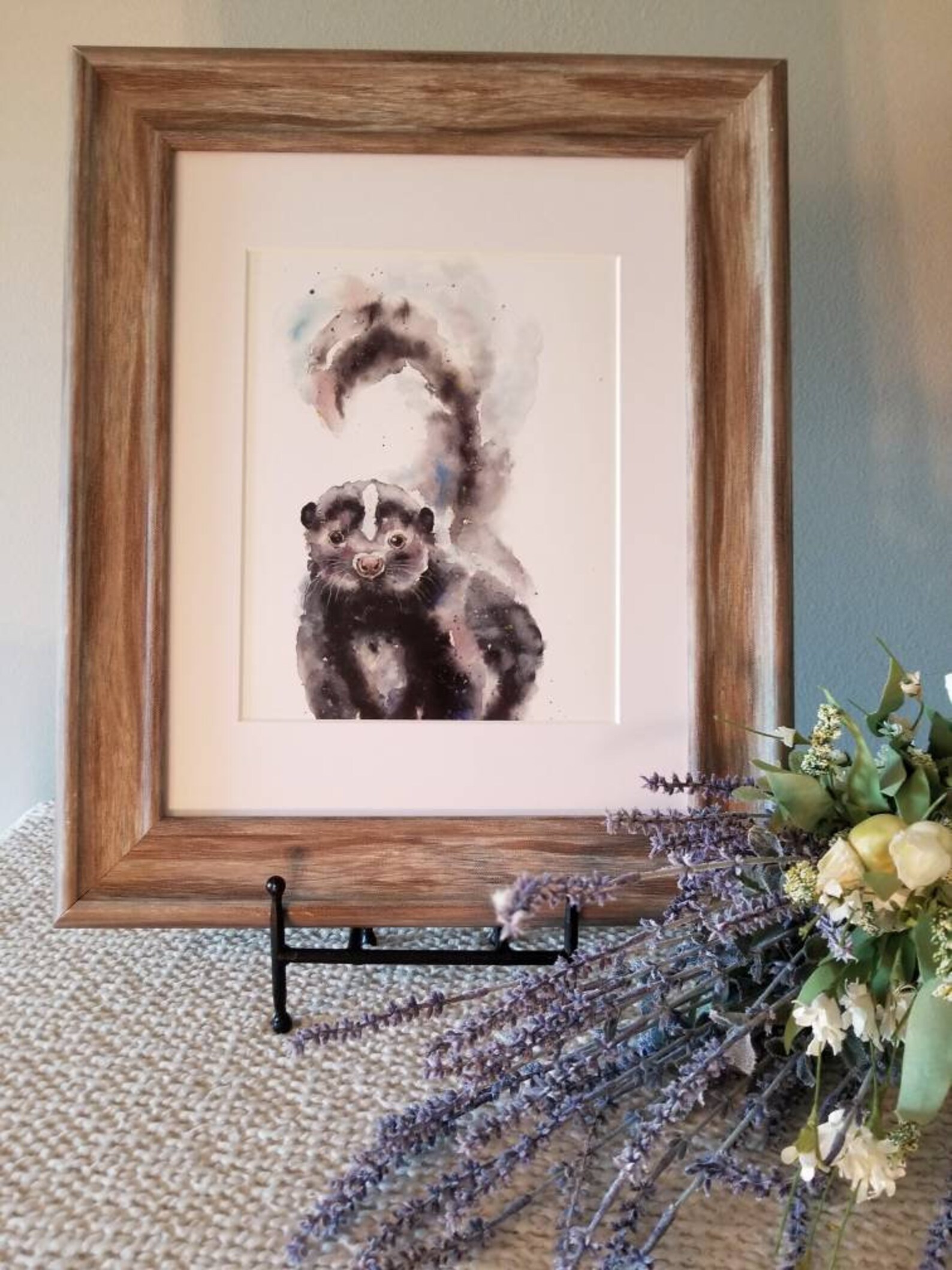 BABY SKUNK ART Watercolor Skunk Baby Skunk Wall Art Print - Etsy