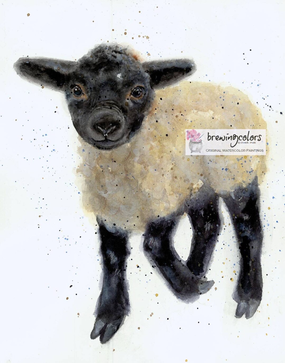LAMB ART PRINT - Watercolor Sheep, Sheep Art, Nursery Art, Sheep ...