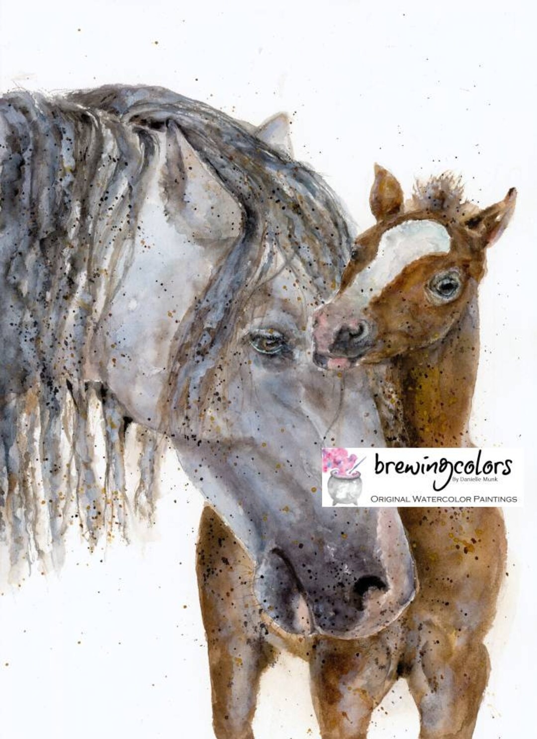HORSE ART PRINT - Watercolor Horse Print, Wild Horse Art, Horse ...
