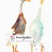 DUCK ART PRINT - Watercolor Runner Duck Wall Art Print, Duck Animal ...