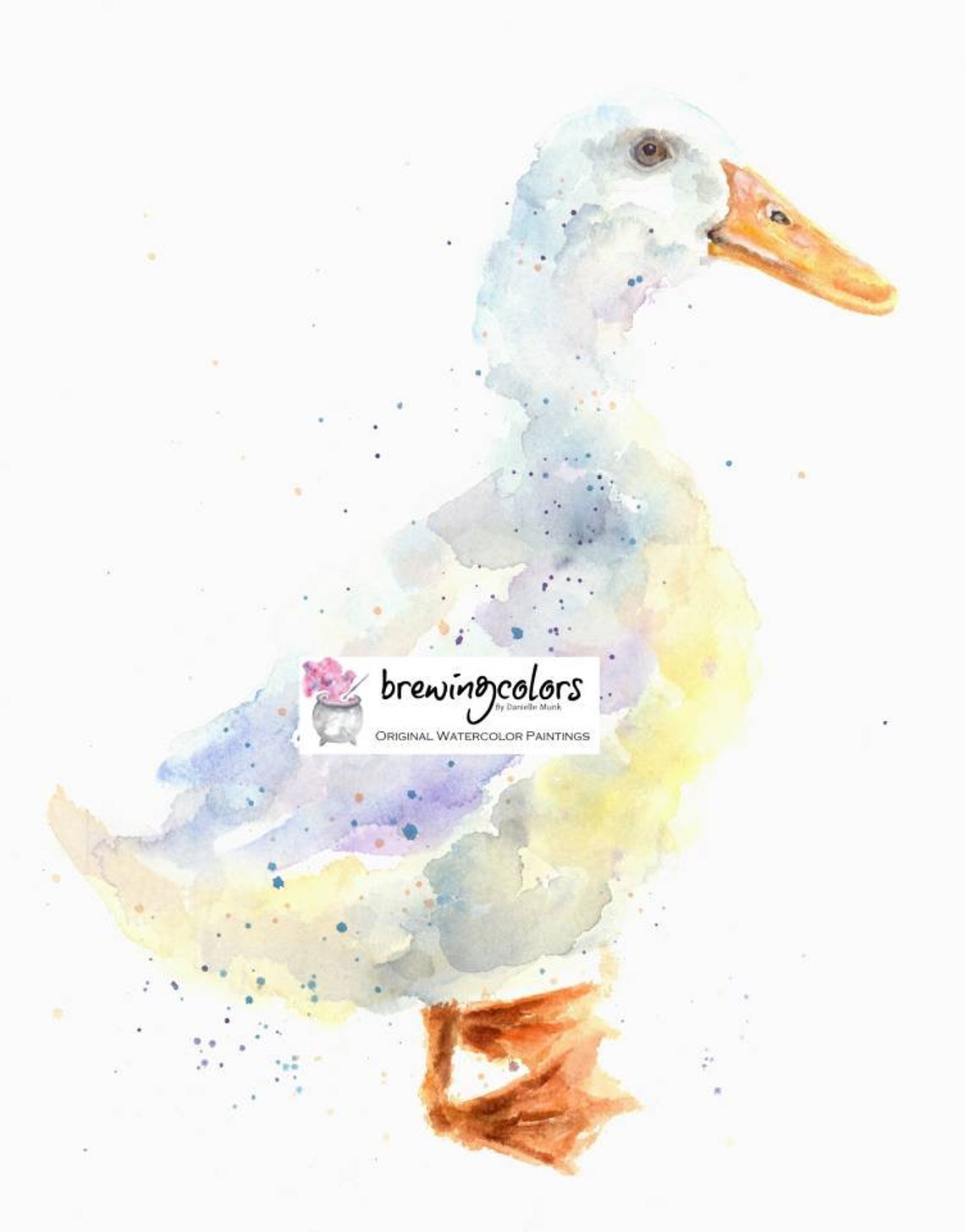DUCK ART PRINT watercolor duck art print duck decor duck | Etsy
