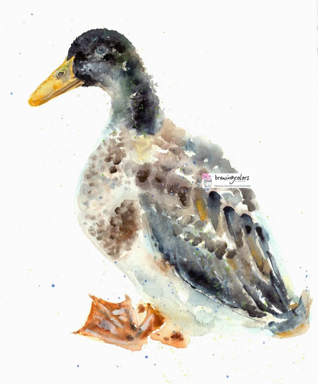 DUCK ART PRINT - Watercolor Duck Art Print, Duck Decor, Duck Nursery ...