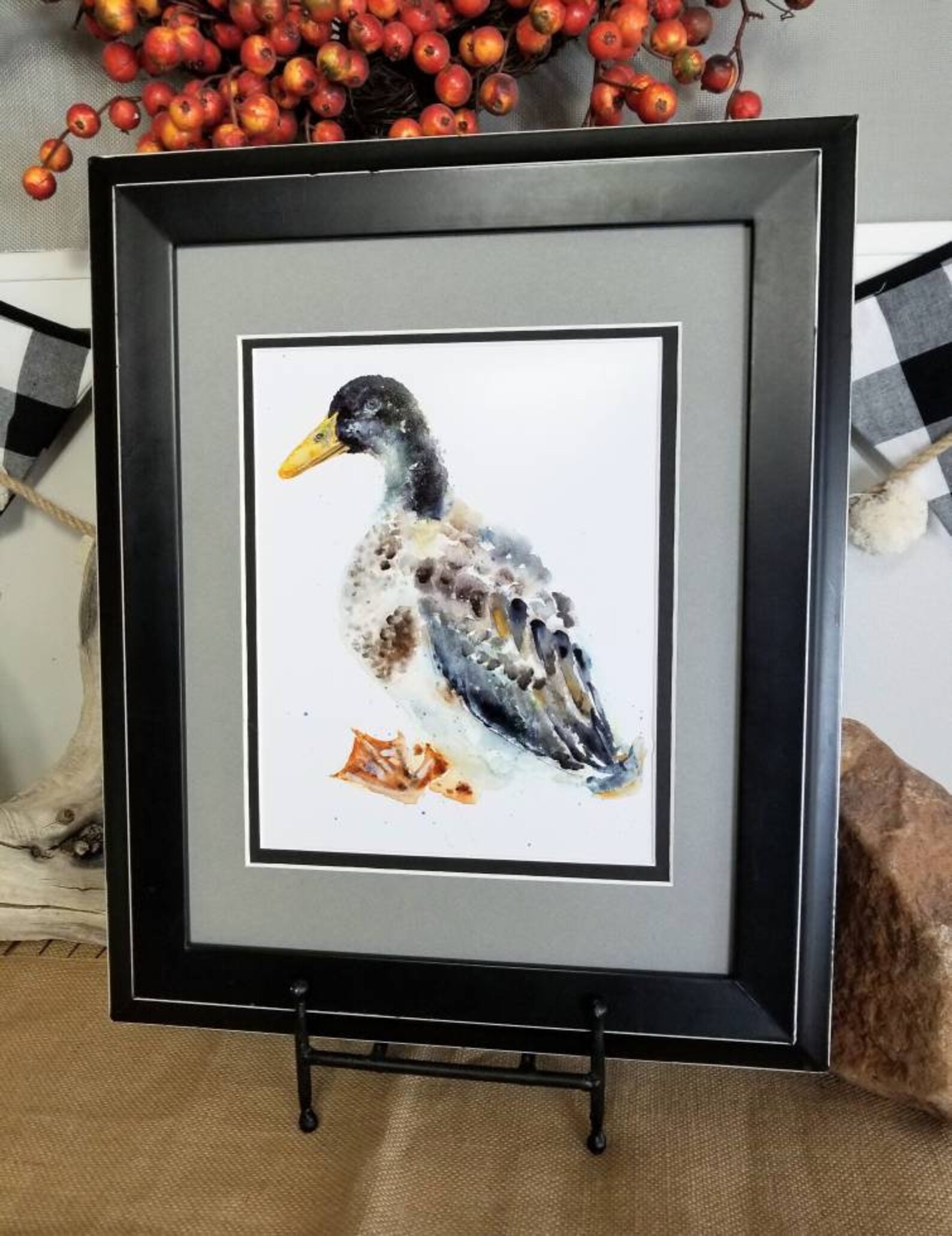 DUCK ART PRINT Watercolor Duck Art Print Duck Decor Duck - Etsy