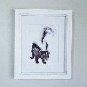 SKUNK ART PRINT - Watercolor Skunk, Skunk Wall Art, Skunk Decor, Skunk ...