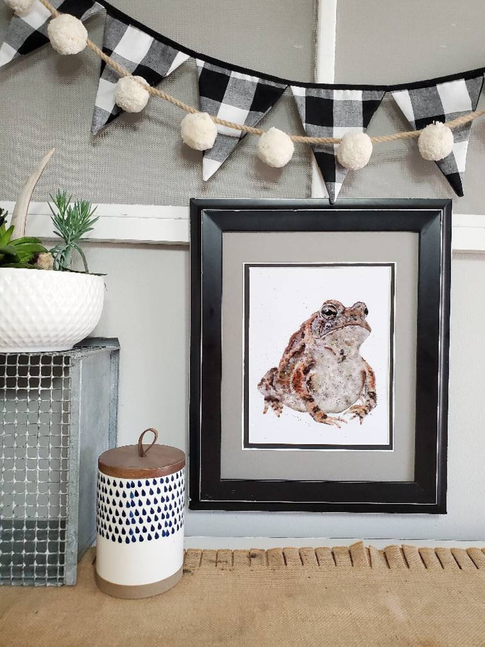 TOAD ART PRINT Toad Painting Watercolor Toad Wall Art - Etsy