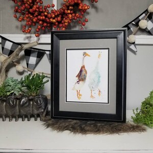 DUCK ART PRINT Watercolor Runner Duck Wall Art Print, Duck Animal Decor ...