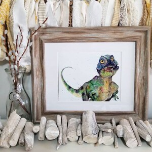 T-REX DINOSAUR PRINT - Dinosaur Watercolor, T-rex Art, Dinosaur Decor ...