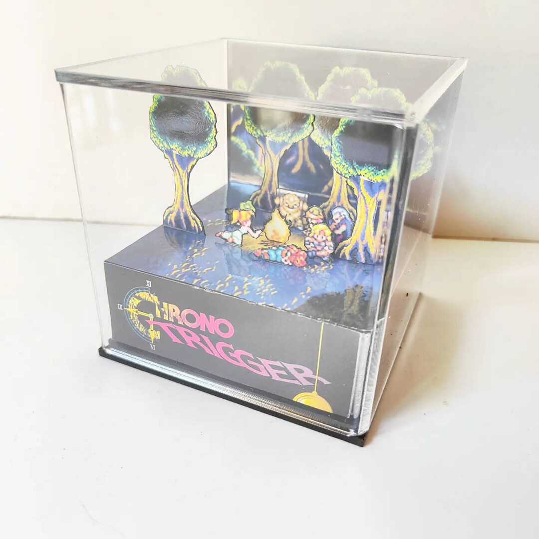 Diorama 3d Cube With Song Chrono Trigger - Etsy