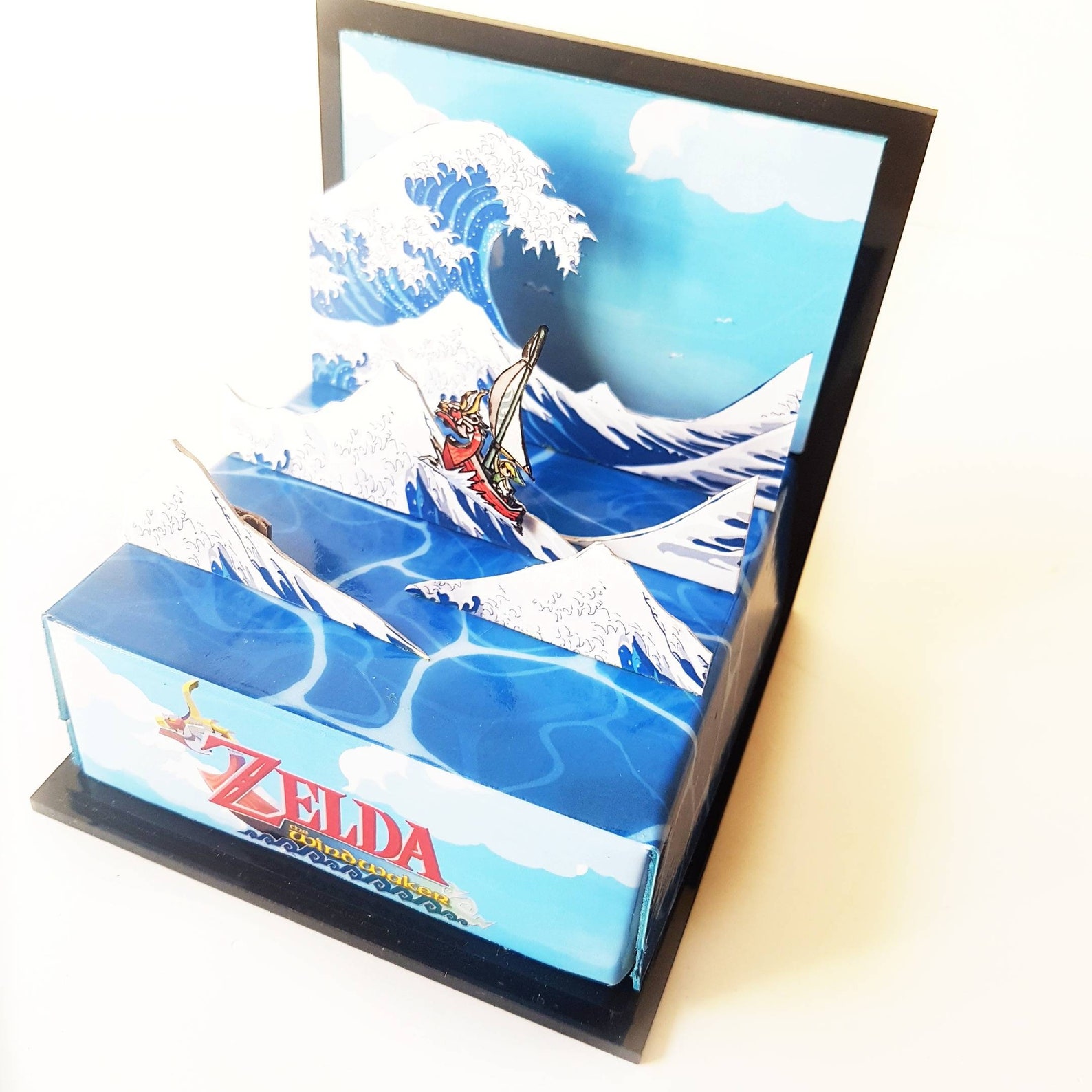 Zelda Wind Waker Diorama 3d Cube Shadowbox With Music - Etsy
