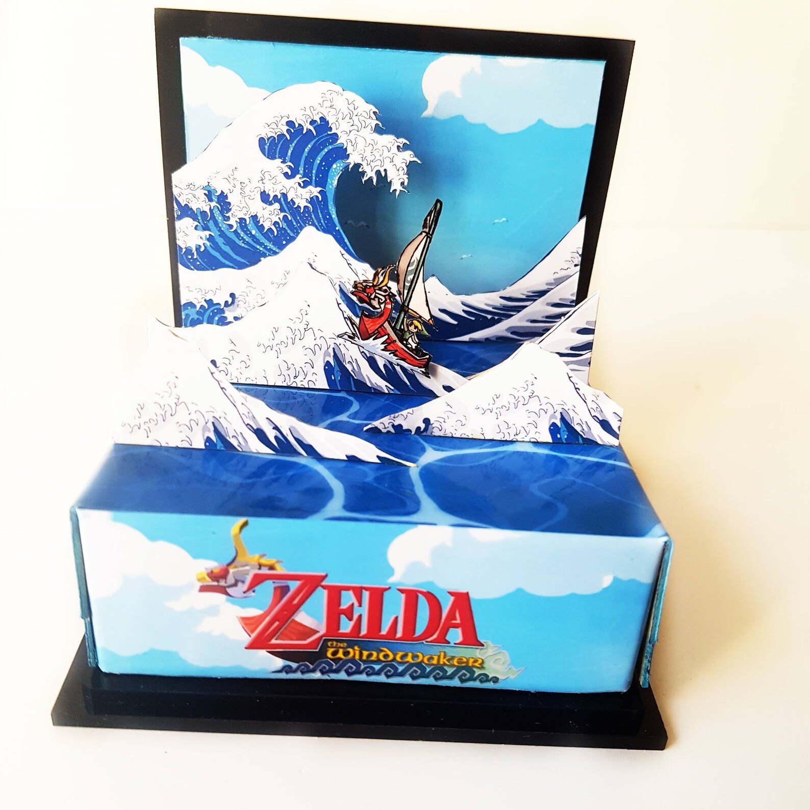 Zelda Wind Waker Diorama 3d Cube Shadowbox With Music - Etsy