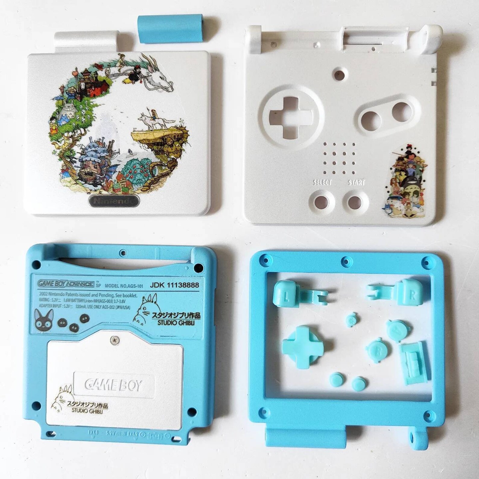 DIY Gameboy Advance Sp Shell Custom Studio Ghibli Blue - Etsy